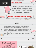 Writing A Close Analysis and Critical Interpretation of Literary Text ...