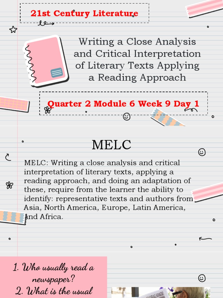 Writing A Close Analysis and Critical Interpretation of Literary Texts ...