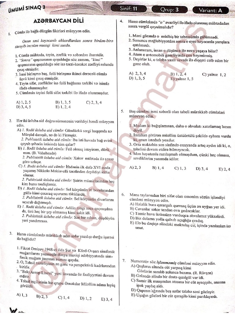 @kingmathematics 19062022 3cu Qrup | PDF