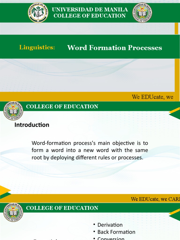 Essential Word Formation Processes | PDF | Word | Acronym