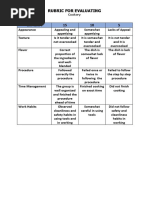 Performance Assessment Rubrics For Cold Sandwich Making | PDF | Rubric ...
