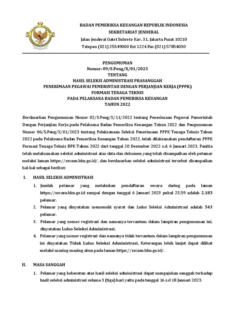9-SPeng-Pengumuman-Hasil-Seleksi-Administrasi-Prasanggah-Penerimaan-PPPK-BPK-Formasi-Tenaga ...