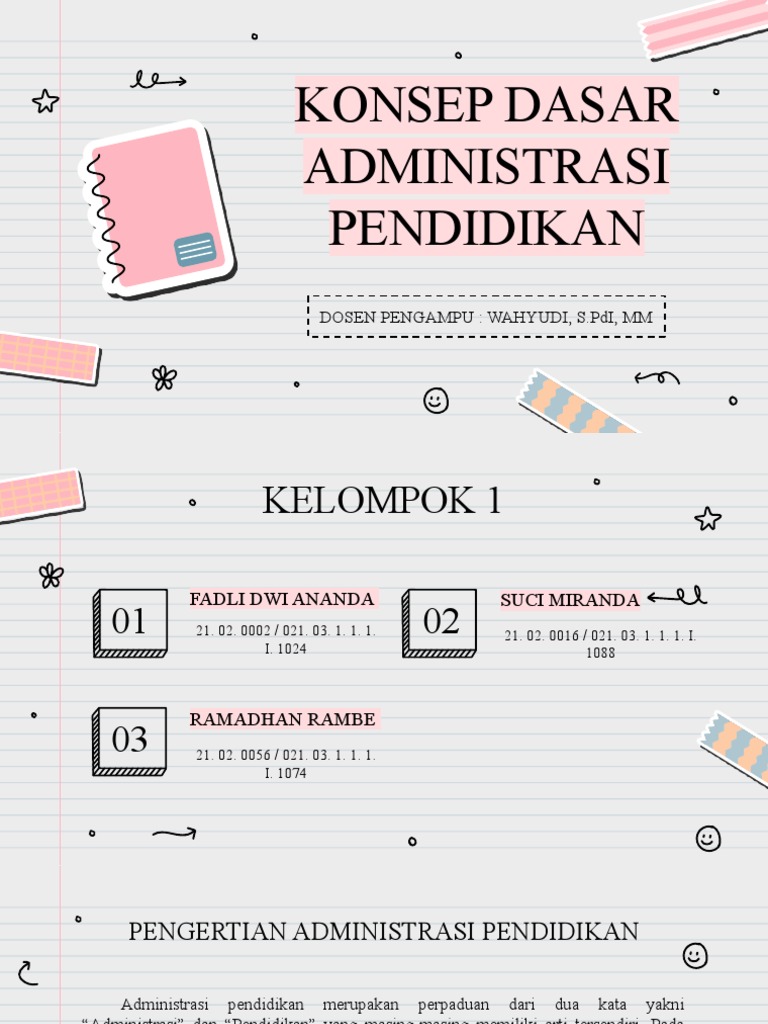 Konsep Dasar Administrasi Pendidikan | PDF | Karier & Perkembangan | Pengembangan Diri