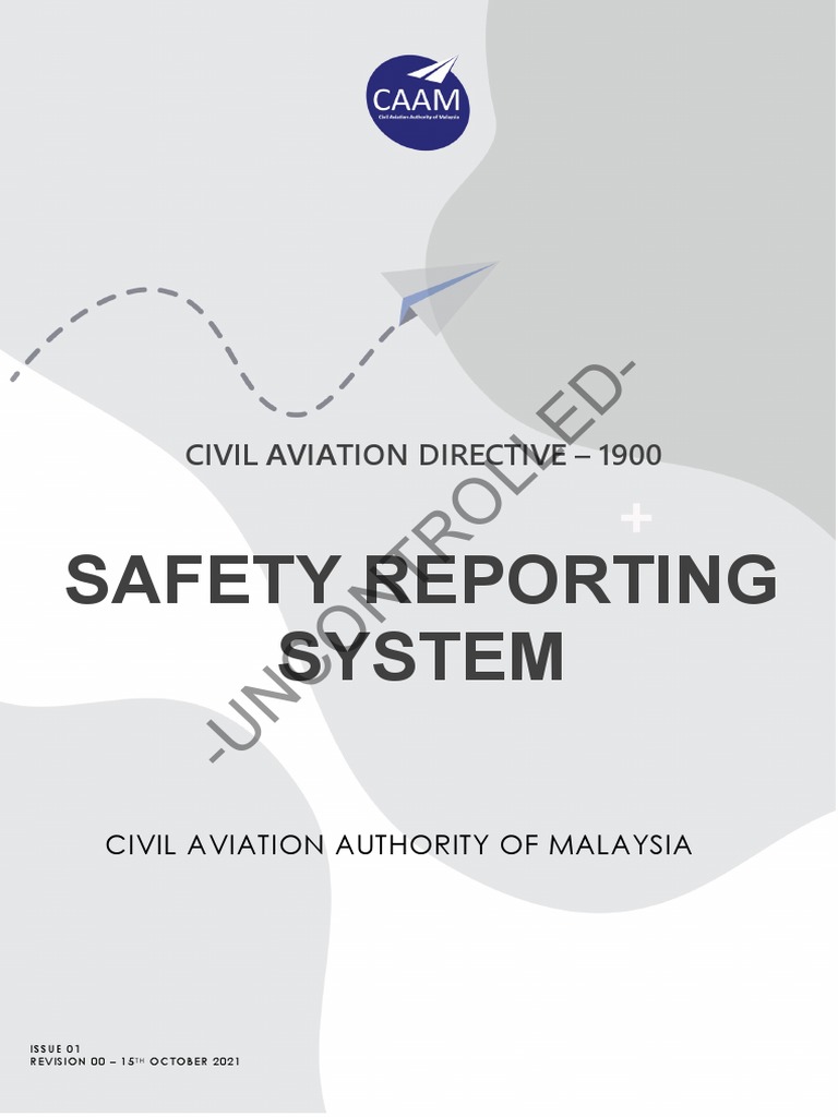 CAD 1900 Safety Reporting System 1 | PDF | Safety | Specification ...
