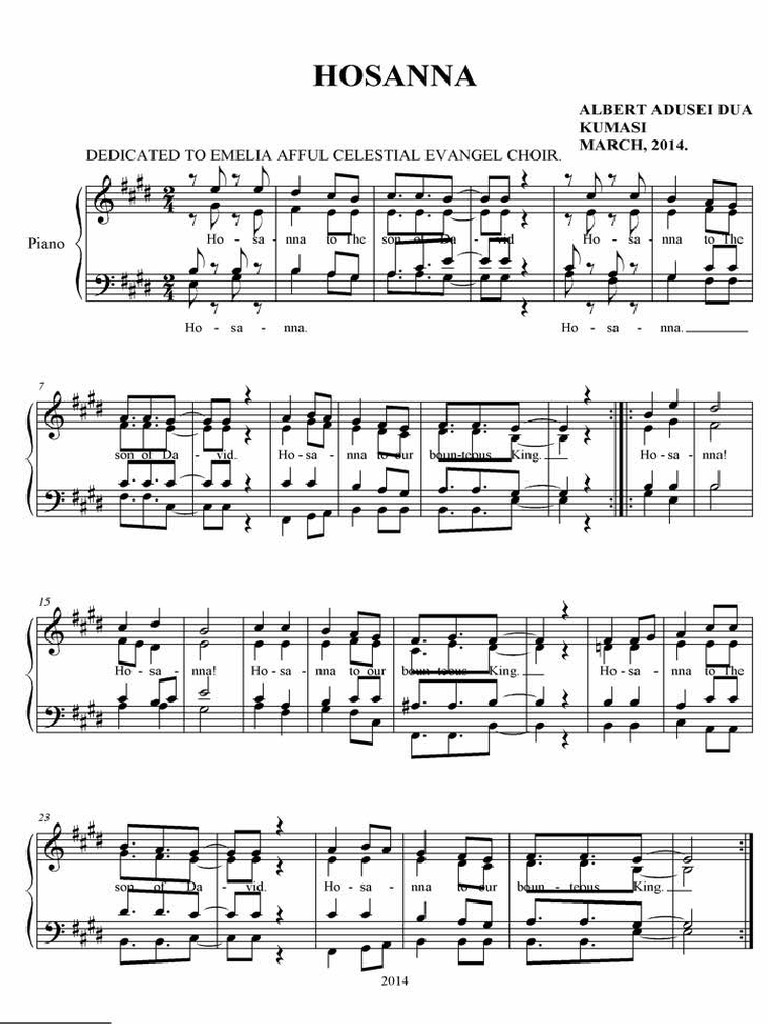 Hosanna | PDF