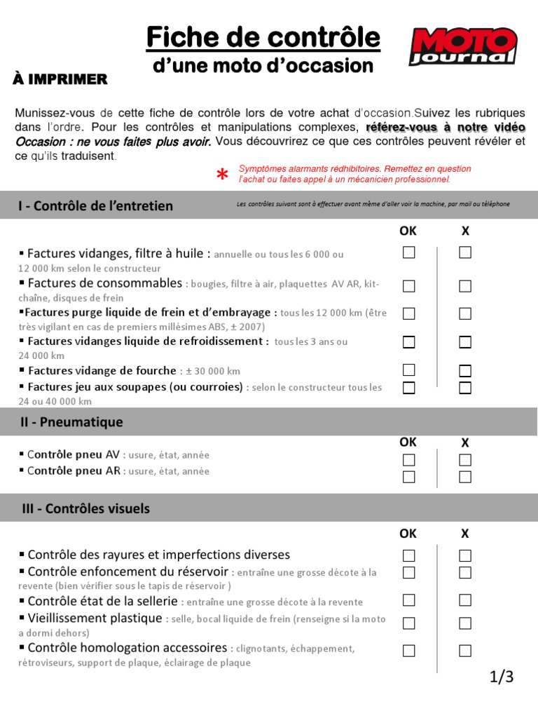 Contrle Technique Moto Pdf