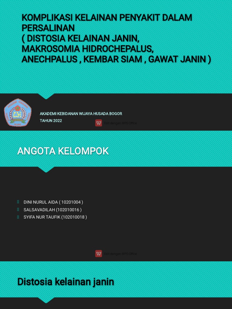 Askeb 4 PPT Distosia Makrosomia DLL | PDF