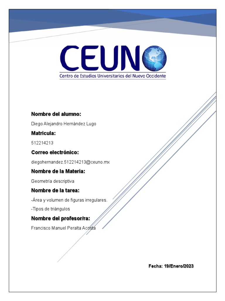 Area y Volumenes de Figuras Irregulares | PDF | Triángulo | Politopos