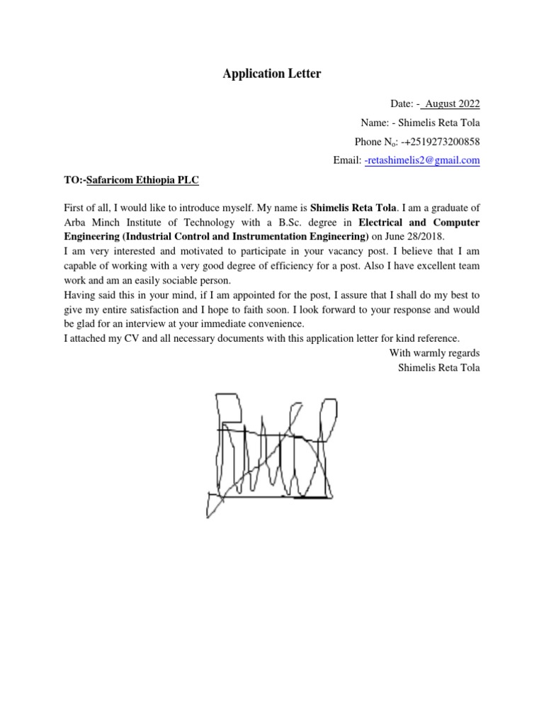 Kuma's Application Letter | PDF | Computing