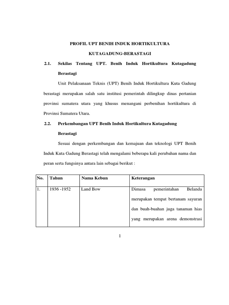 Profil UPT Kutagadung Risize | PDF