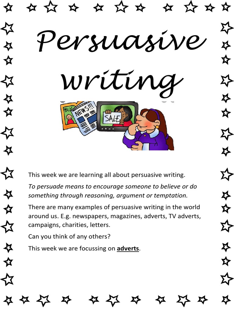 Persuasive Writing Adverts Booklet.201262848 | PDF | Advertising