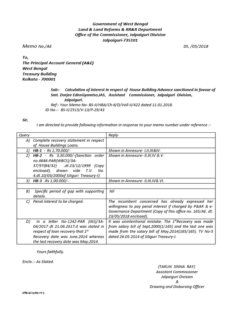 Official Letter | PDF | Government