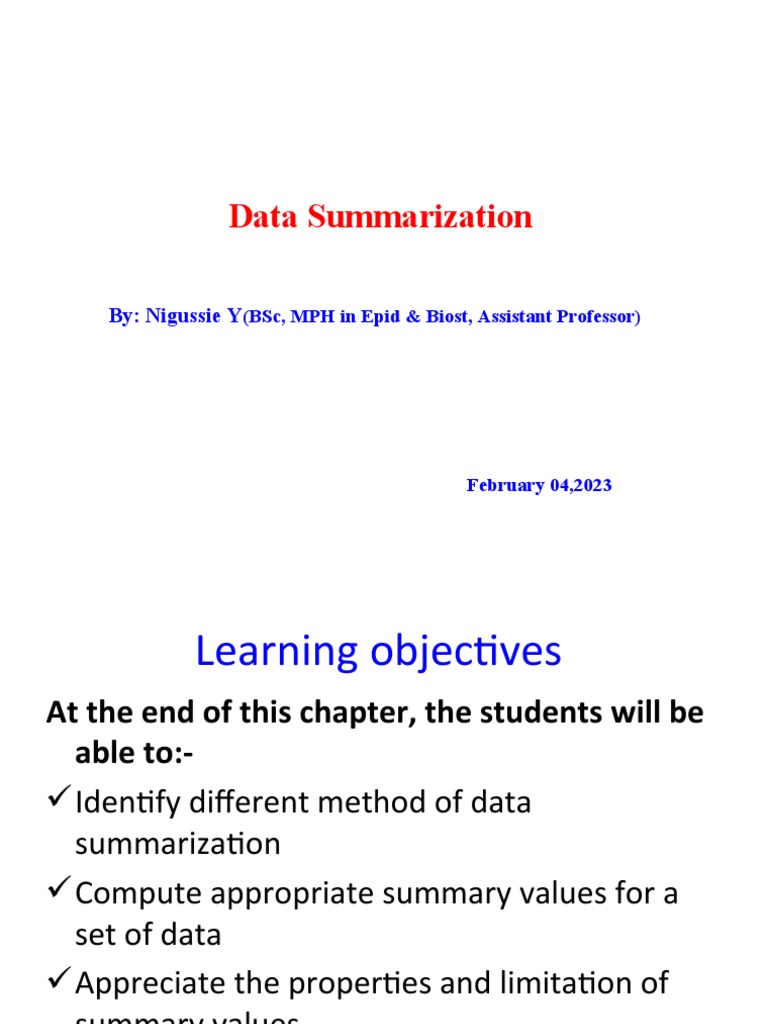 L3 Numerical Summary Measures | PDF | Coefficient Of Variation | Mode ...