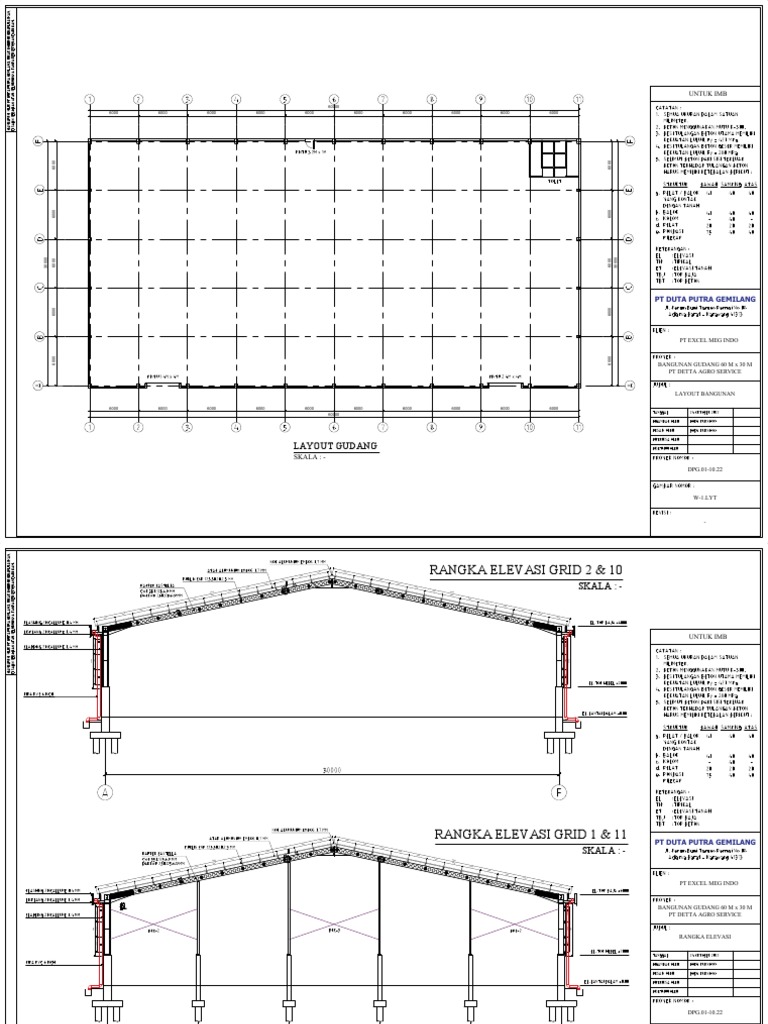 IMB Layout for 60m x 30m Warehouse | PDF
