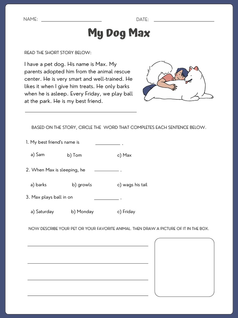English Reading Comprehension Activity Worksheet | PDF