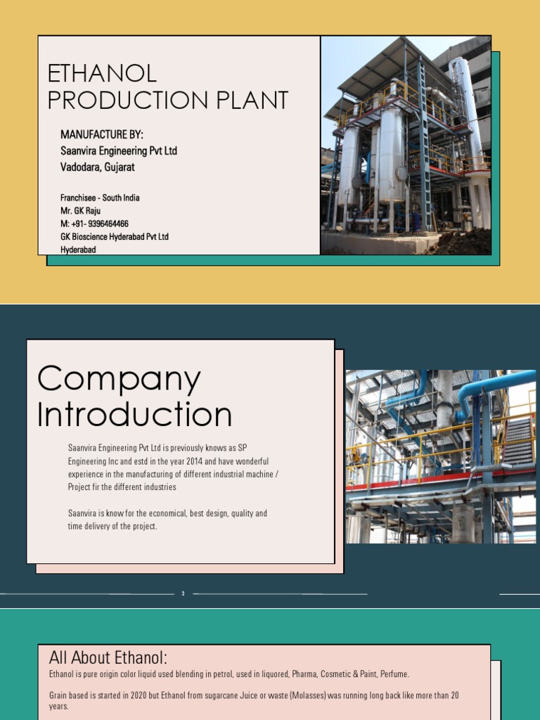 5KLPD Ethanol Plant Report | PDF | Ethanol