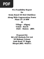 10KLPD Ethanol Plant Report | PDF | Ethanol