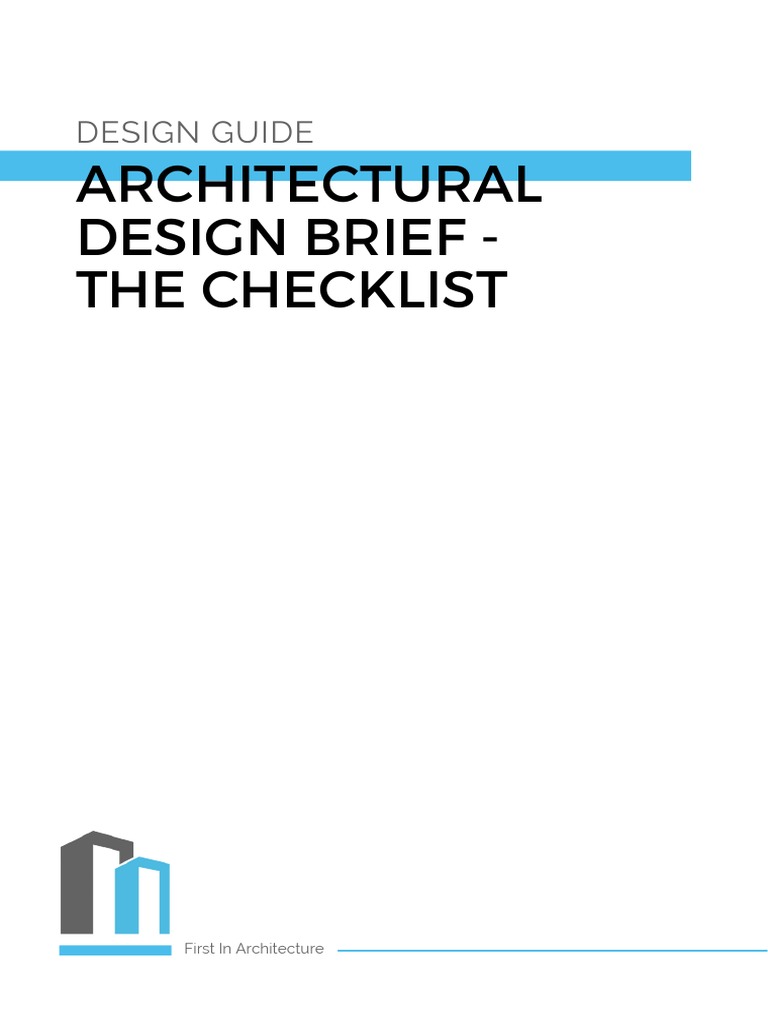 Architectural Design Brief Checklist | PDF | Design | Architect