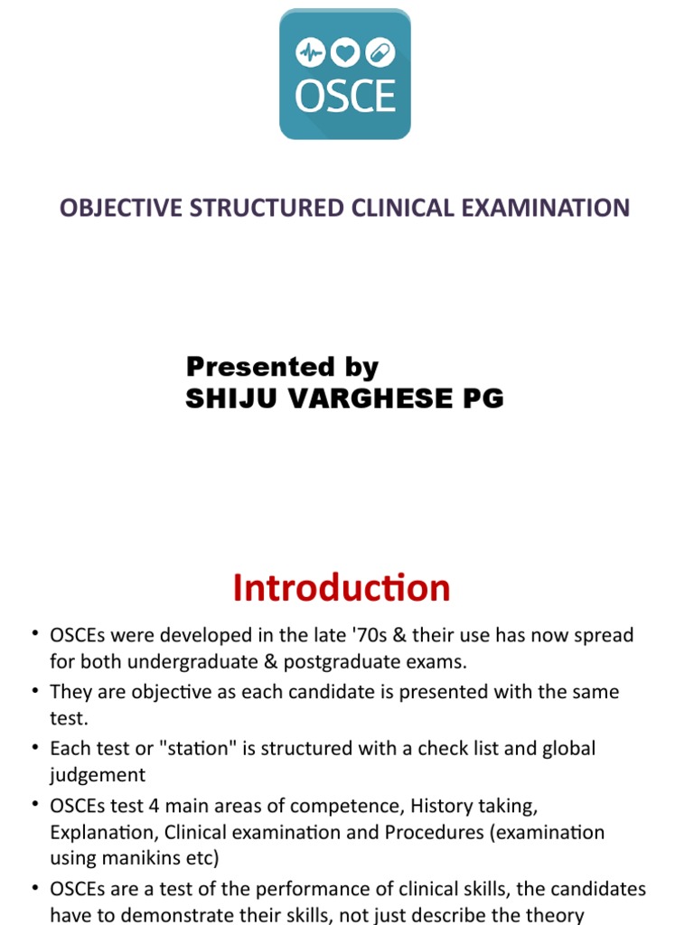 Objective Structured Clinical Examination | PDF