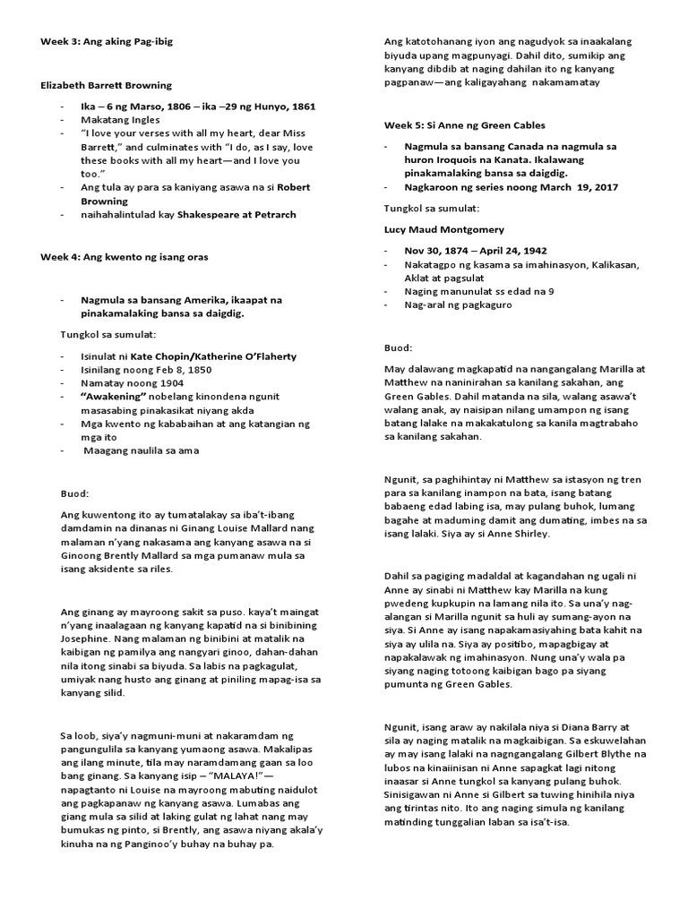 Filipino Reviewer | PDF