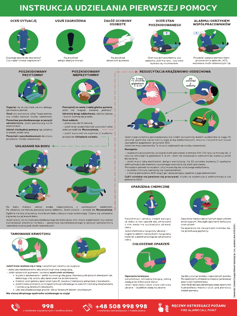 Instrukcja Udzielania Pierwszej Pomocy | PDF