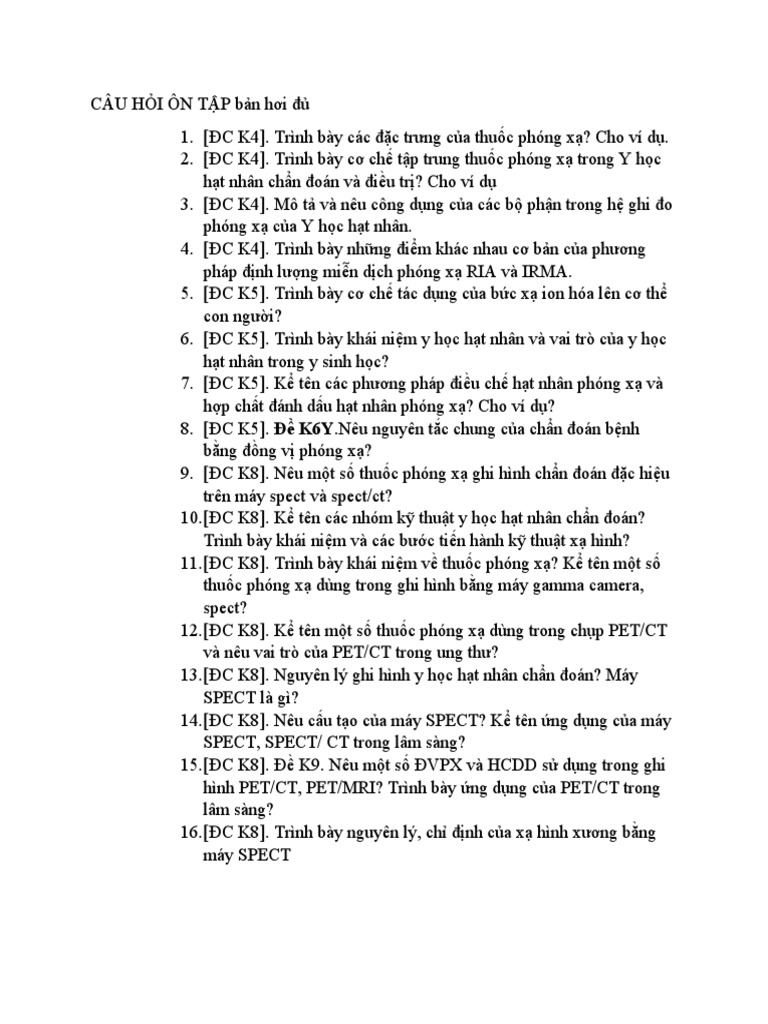 đề cương yhhn | PDF