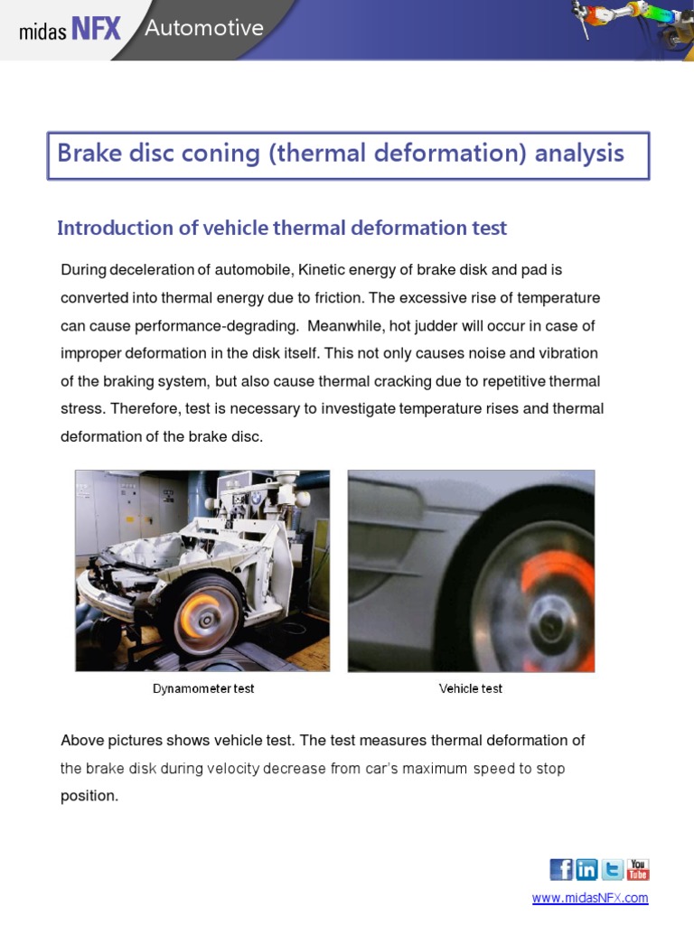 Brake Disc Coning Analysis | PDF | Deformation (Engineering) | Convection