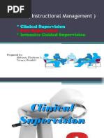 Instructional Supervision | PDF | Teachers | Goal