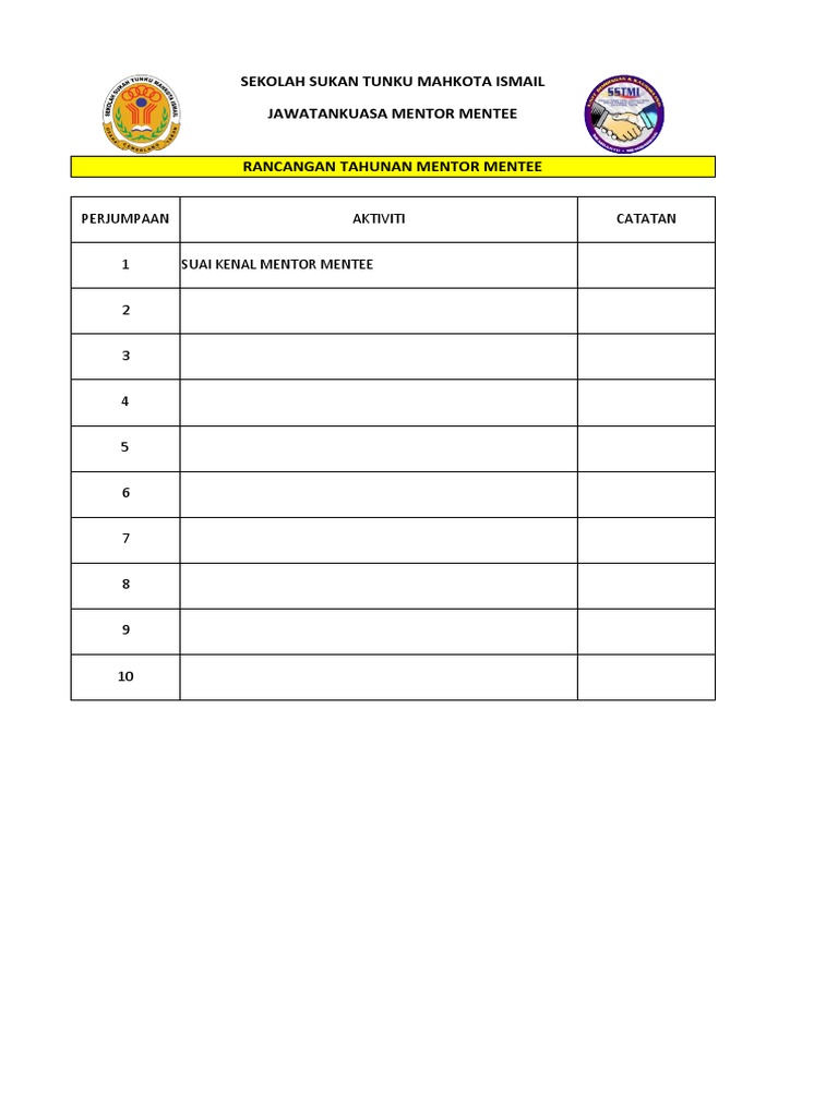 Borang Laporan Mentor Mentee | PDF