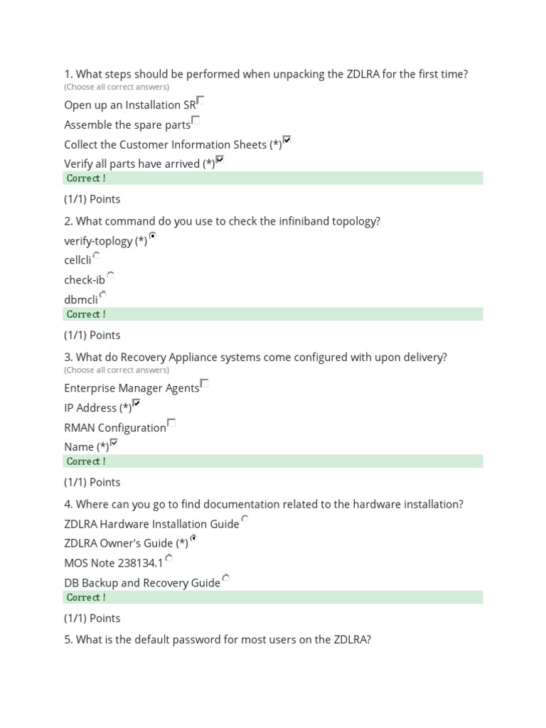 Oracle ZDLRA Hardware Installation & Software Configuration Online ...