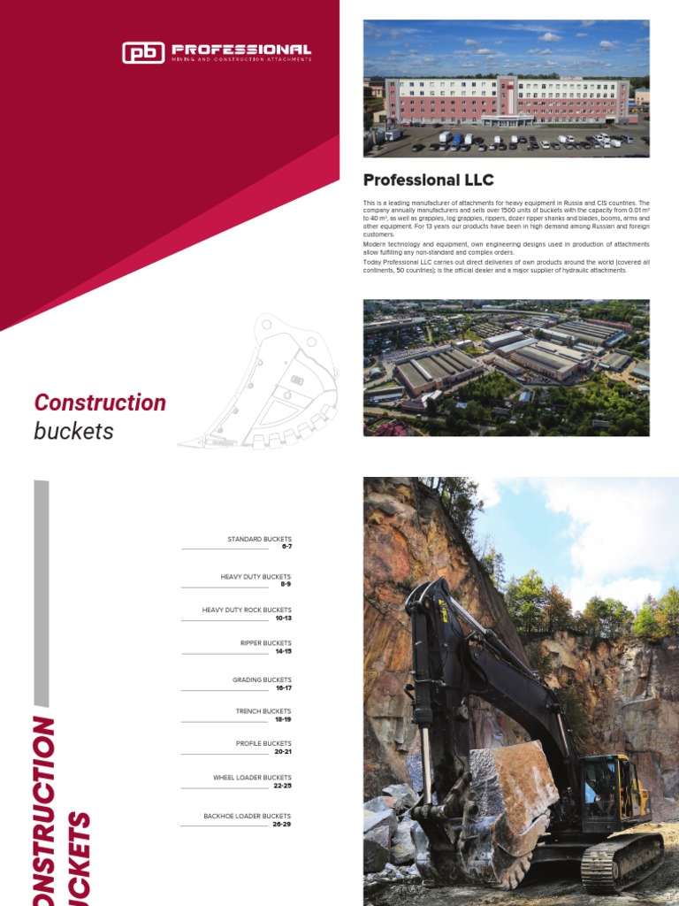 Construction Buckets Professional | PDF | Loader (Equipment ...