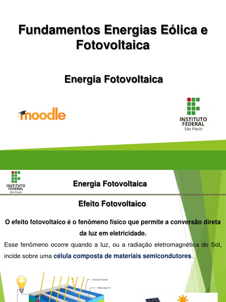 Aula Fundamentos de Energia Fotovoltaica | PDF | Célula solar ... Aula Fundamentos de Energia Fotovoltaica | PDF | Célula solar ...