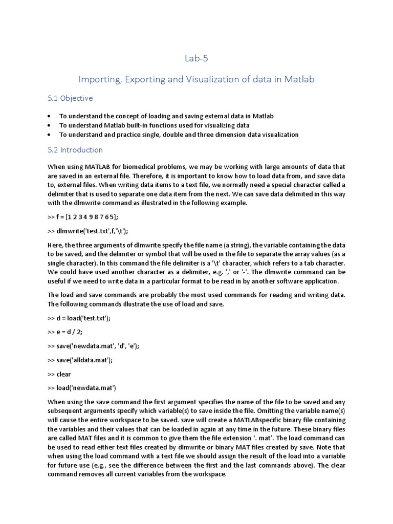 Modeling and Simulation Lab | PDF | Computer File | Matlab