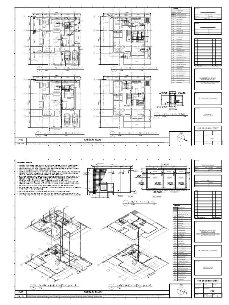 Proposed Plumbing Plan: Legend, Lines, and Labels | PDF | Tap (Valve ...