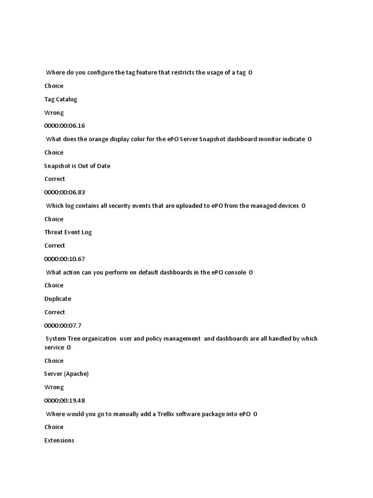 ePO Console Features and Functions | PDF