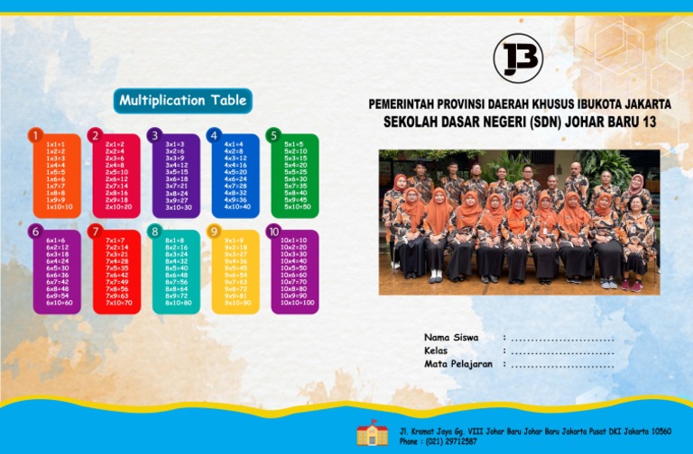 Contoh Cover Buku Sekolah | PDF