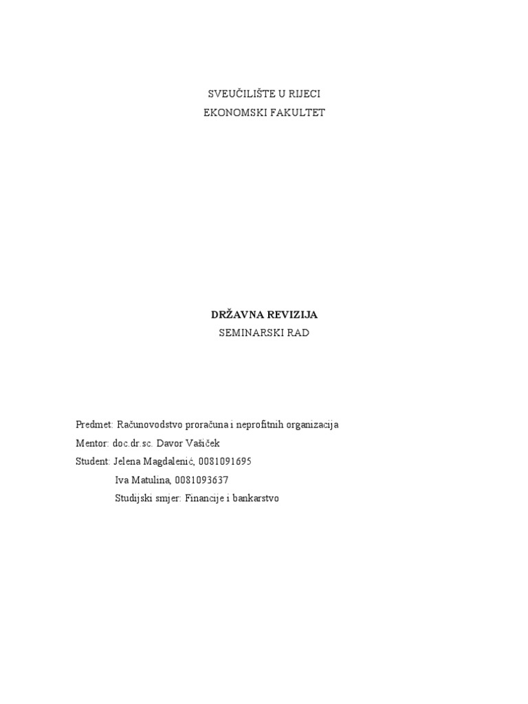 Državna revizija | PDF