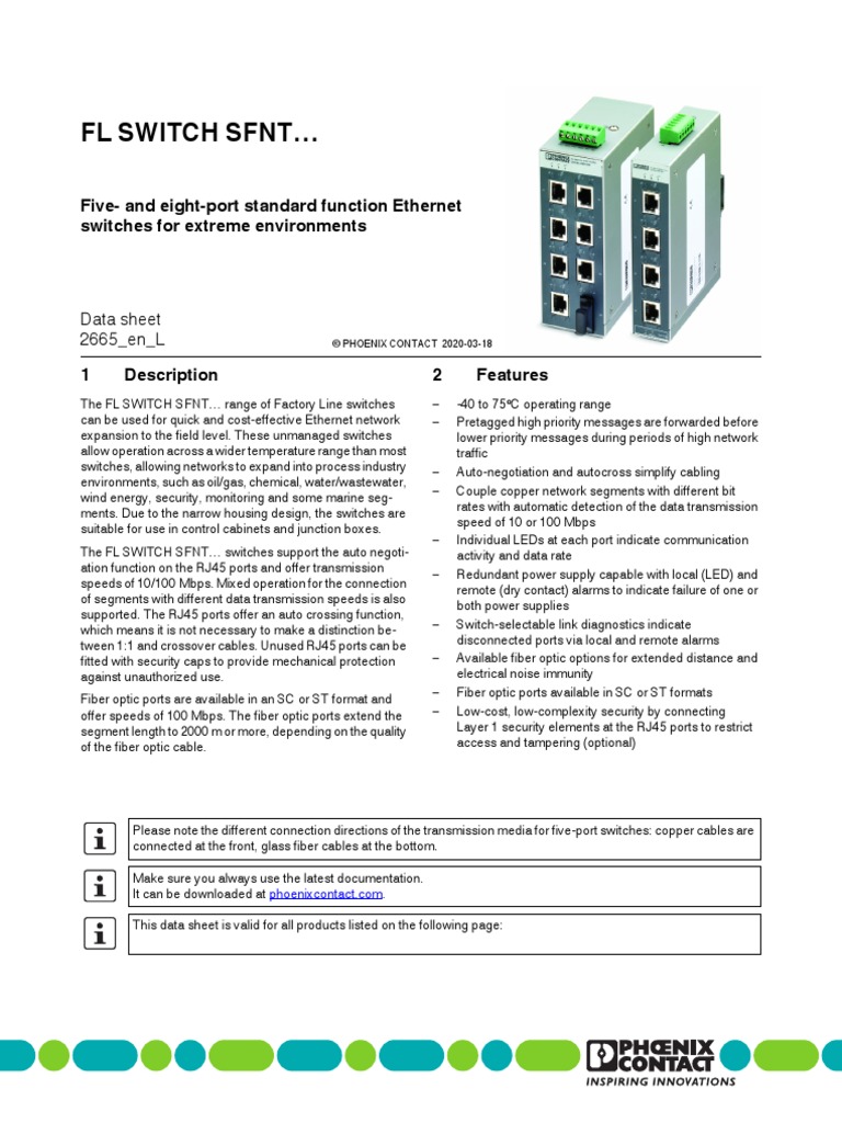 2665 - en - L Phoenix Contact User Manual | PDF | Electromagnetic ...
