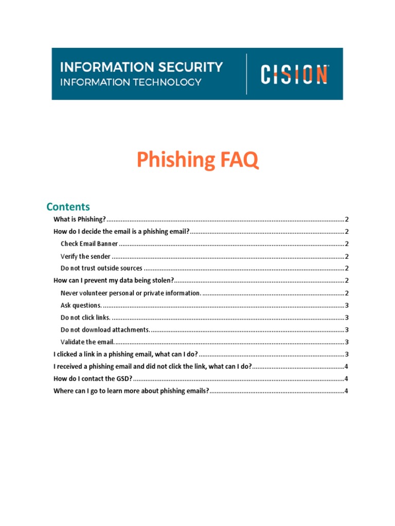 Phishing FAQ | PDF | Phishing | Security