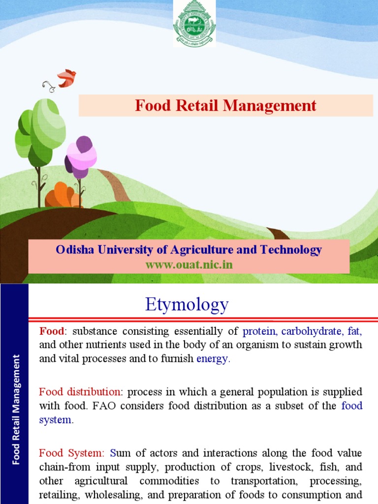 Food Retail Management: Odisha University of Agriculture and Technology ...