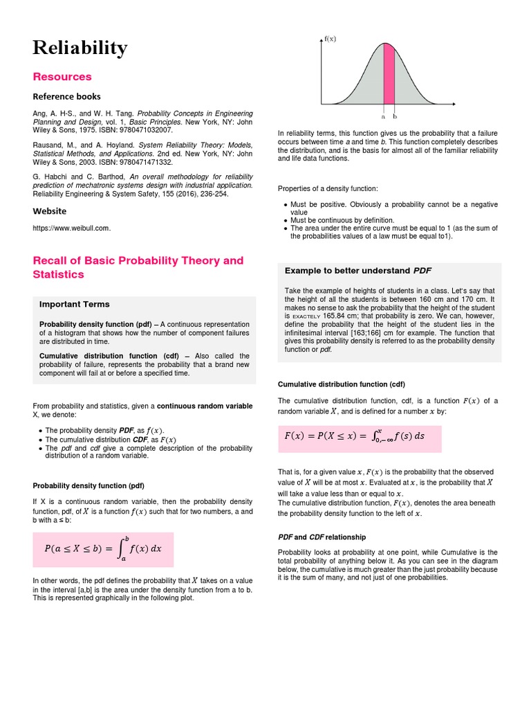 Mechatronics Reliability Notes | PDF | Reliability Engineering ...