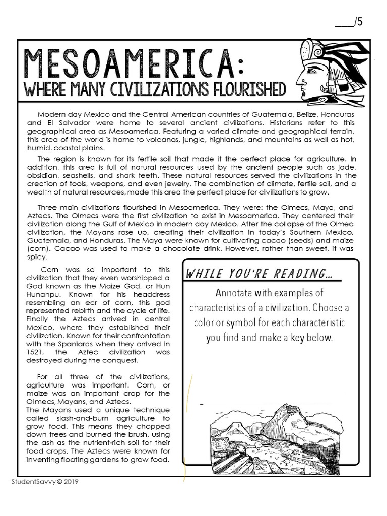 Mesoamerica Reading and Annotations | PDF