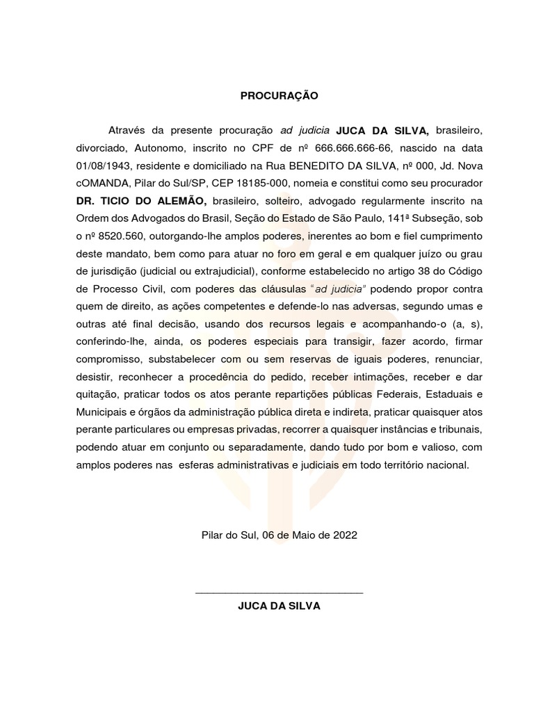 Modelo Procuração | PDF