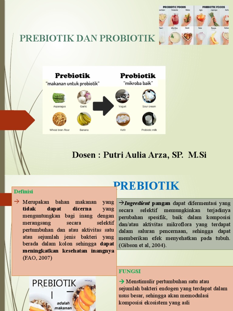 14. Prebiotik dan probiotik | PDF