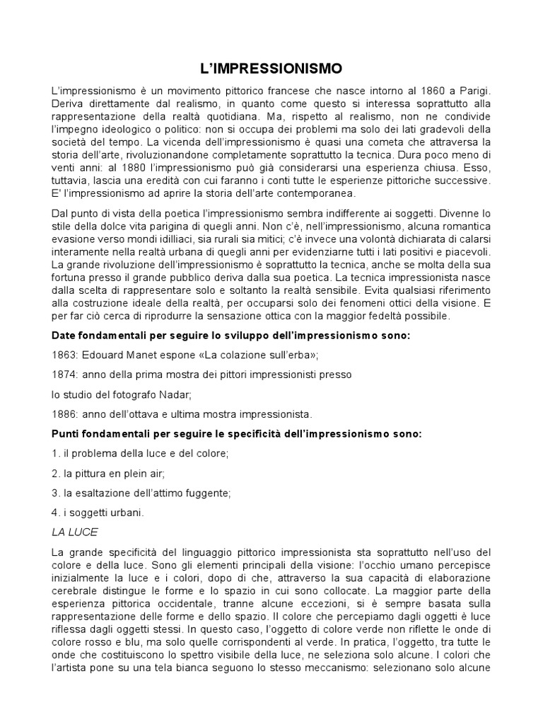 IMPRESSIONISMO | PDF
