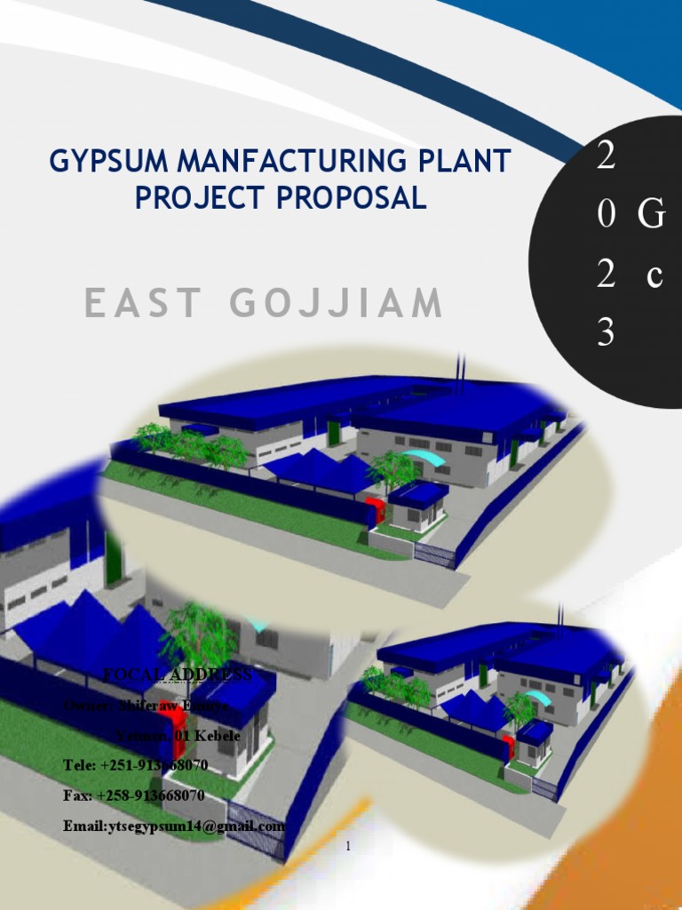Gypsum Manufacturing Plant Proposal | PDF | Drywall | Plaster