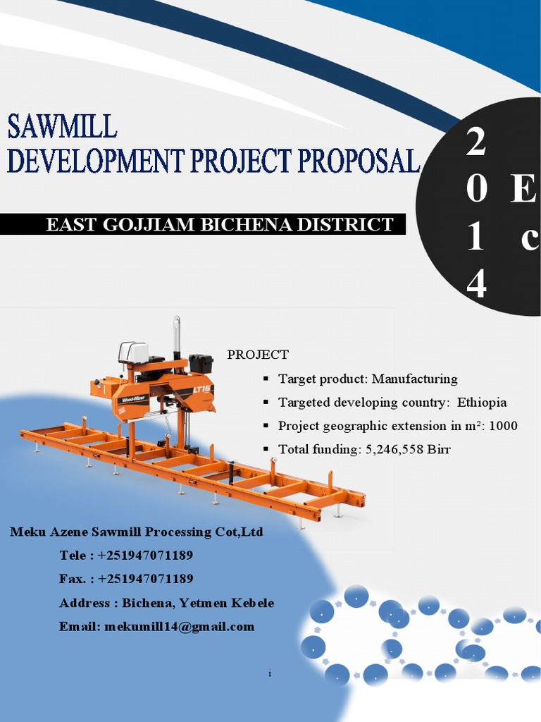 Sawmill Full Peoject Proposal | PDF | Lumber | Taxes