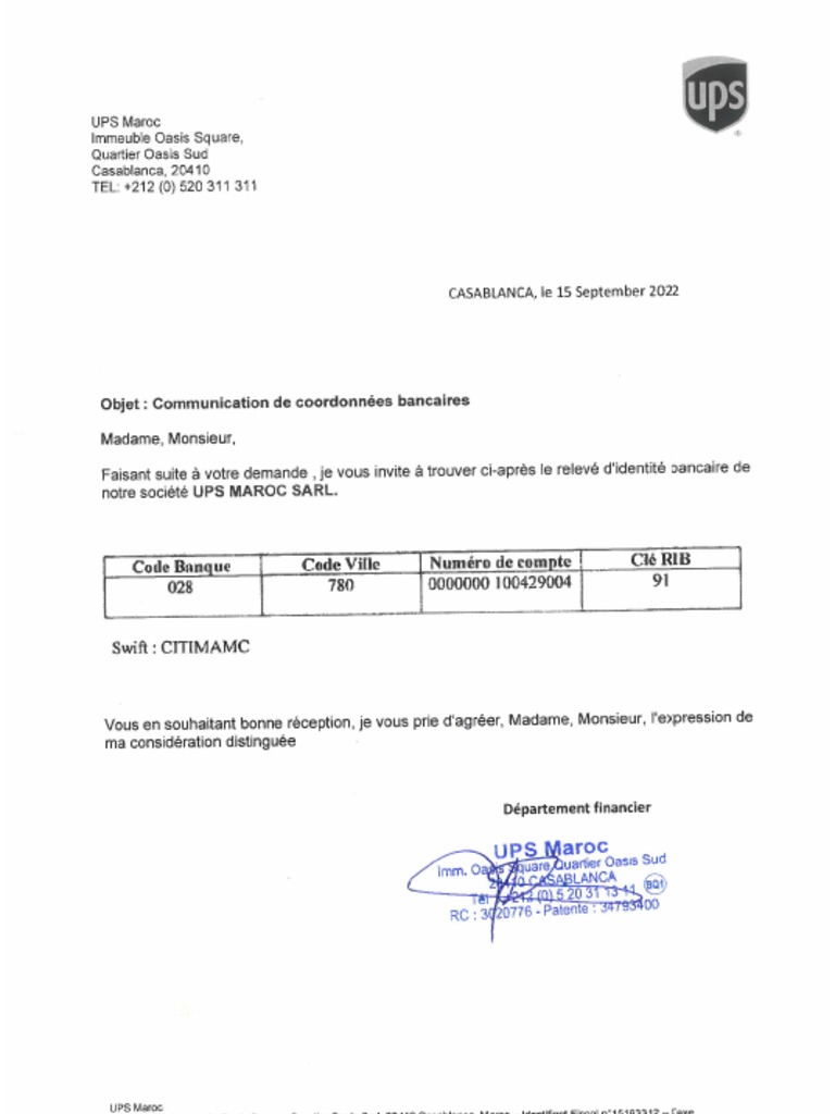 Attestation Ups | PDF