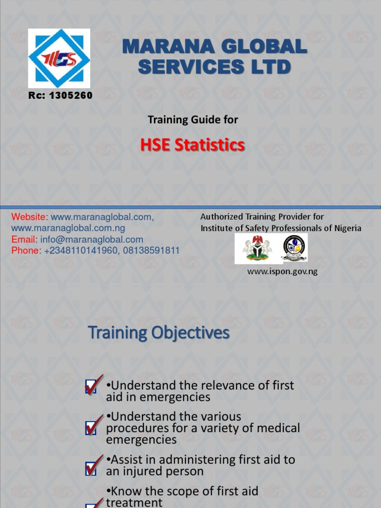 HSE Statistics | PDF | First Aid | Traffic Collision