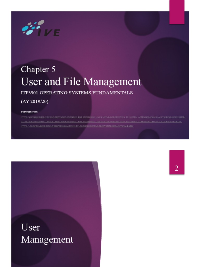 Ch5 User and File Management | Download Free PDF | File System | Password